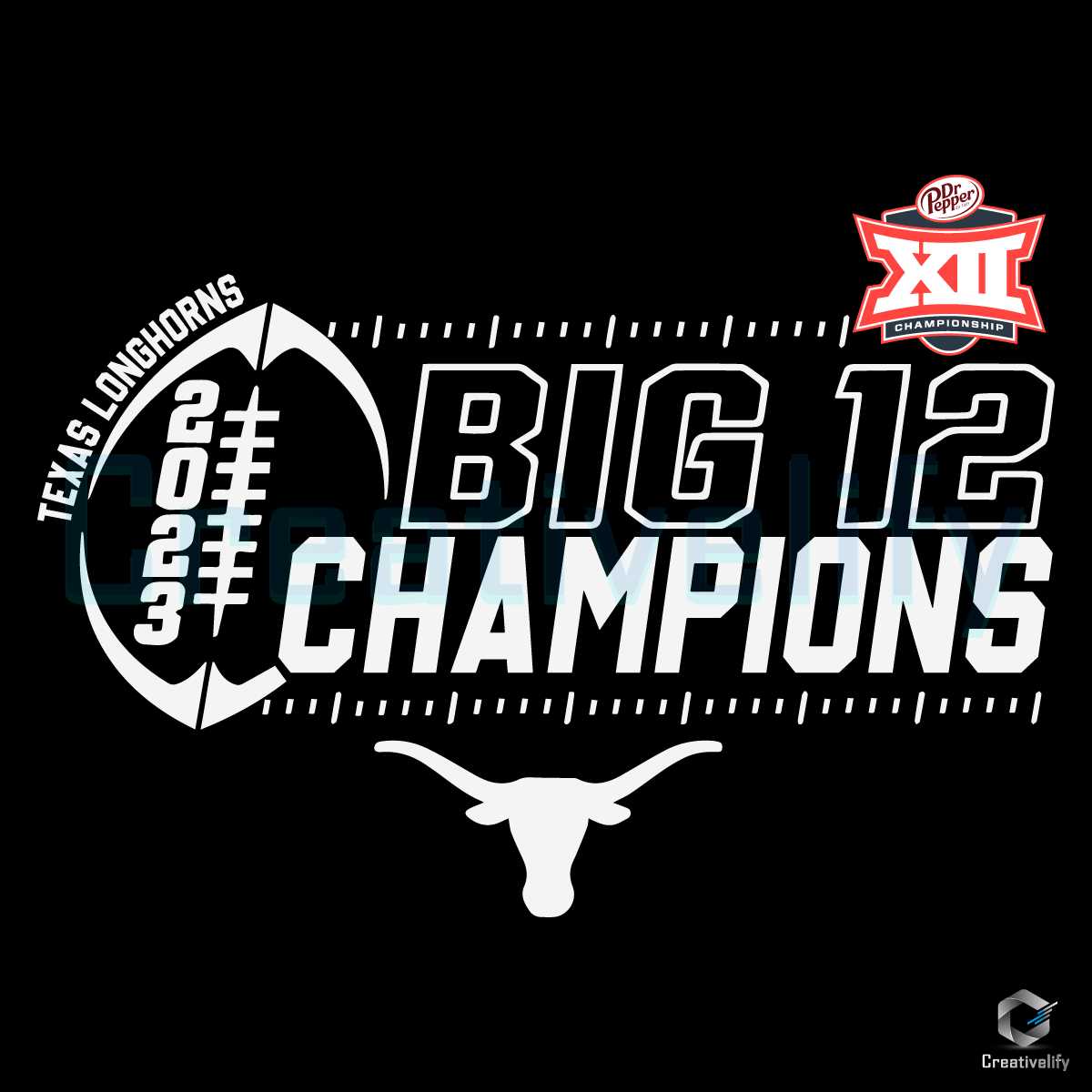 2023 Texas Longhorns SVG Big 12 Champions File - CreativeLify